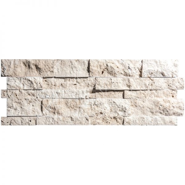 Ivory Travertine Split Face Wall Panel 7X20 – FBR Mermer